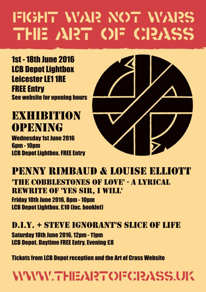 The Art of Crass exhibition – programme finalised, poster released ...
