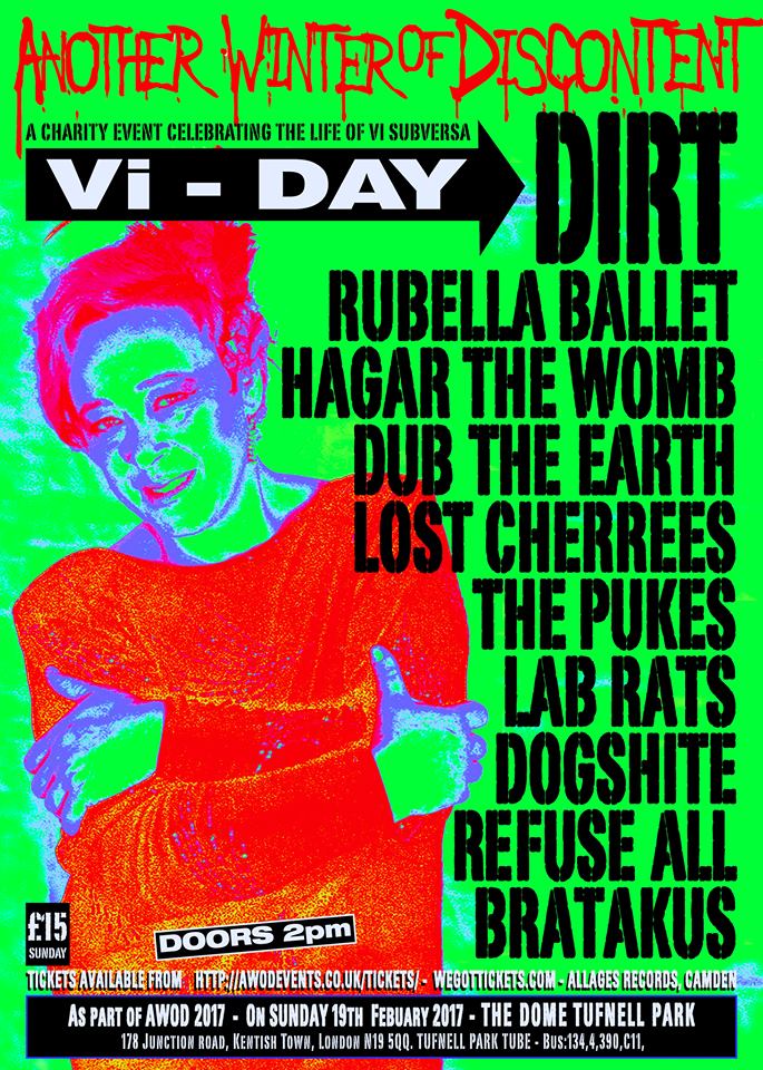 Celebration of Vi Subversa’s life and music at AWOD 2017 – The Hippies ...