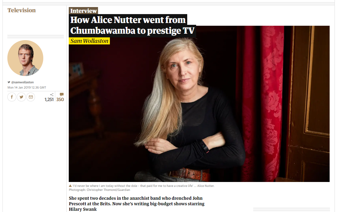 Writer Alice Nutter (ex-Chumbawamba) interviewed in The Guardian – The ...