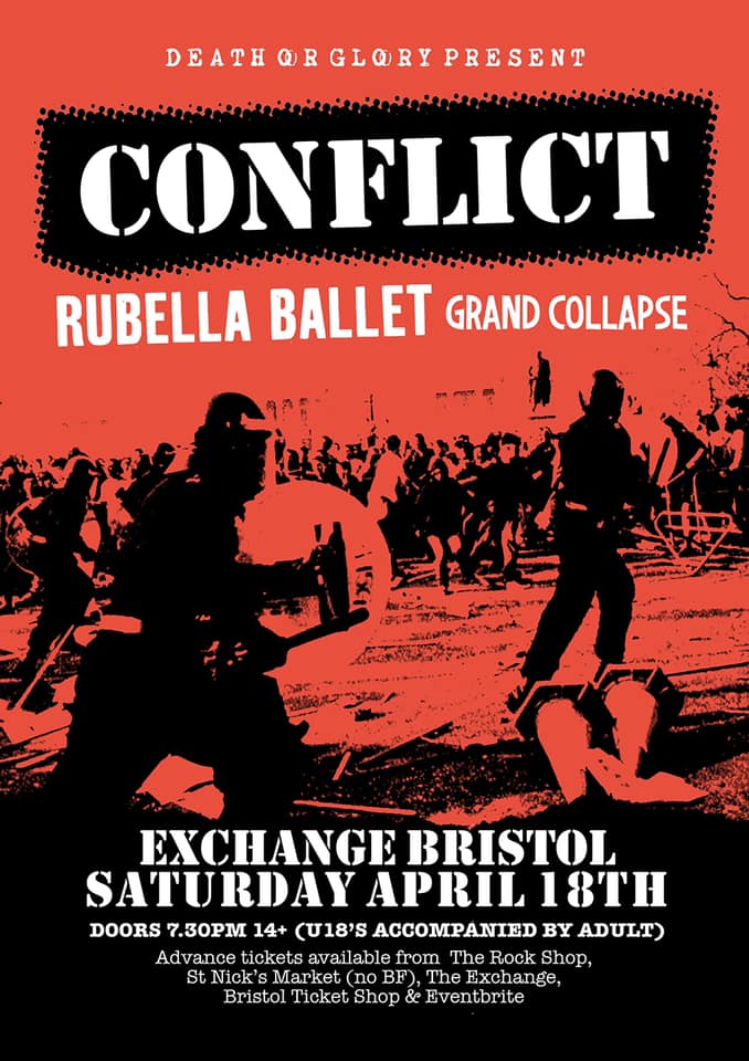 Conflict, Rubella Ballet, Grand Collapse – Exchange Bristol – 18 April ...