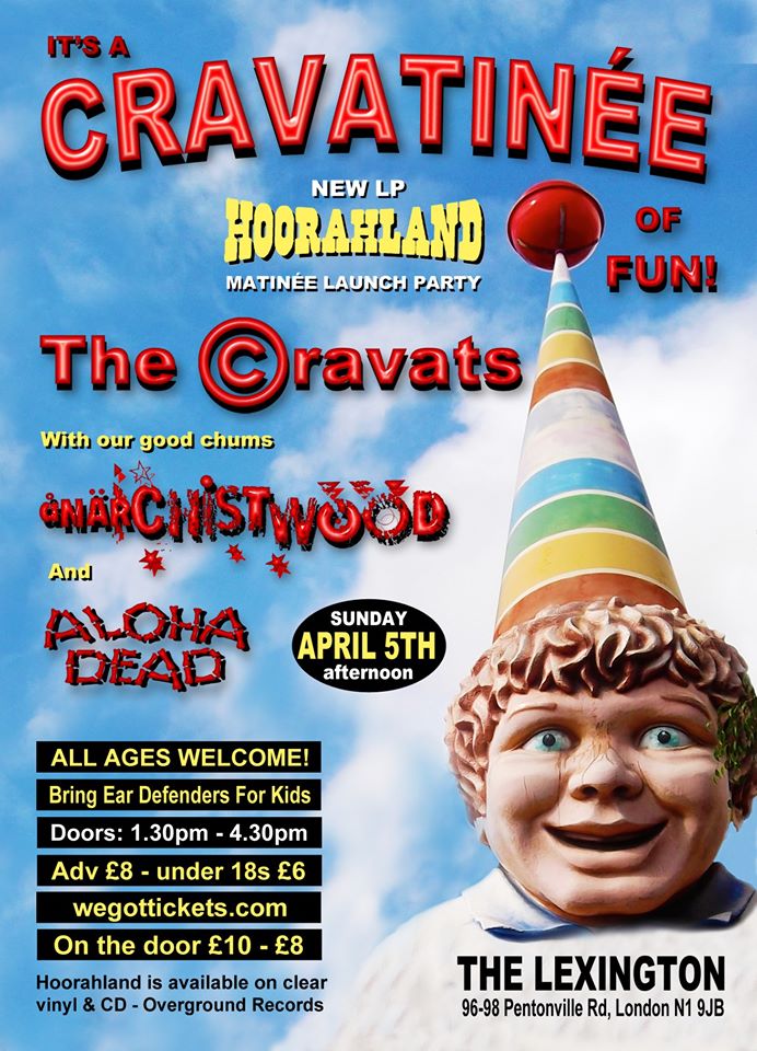 The Cravats host a Cravatinée – a matinée launch party for new album ...